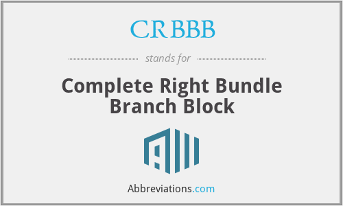 What does CRBBB stand for?