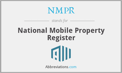 What does NMPR stand for?