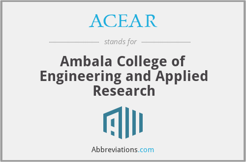 What does ACEAR stand for?