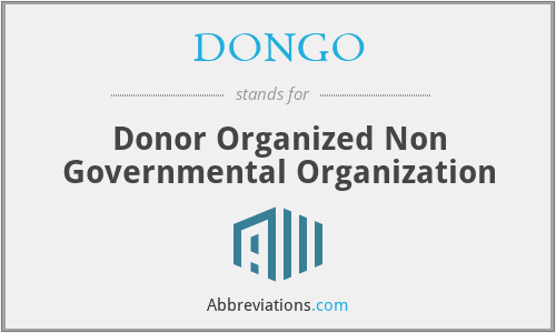 What does DONGO stand for?