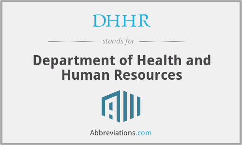 What does DHHR stand for?