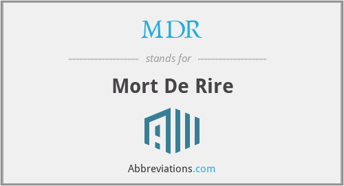 What does MDR stand for?