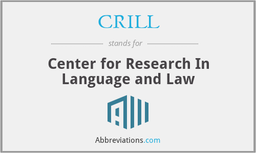 What does CRILL stand for?