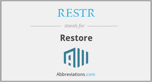 What does RESTR stand for?