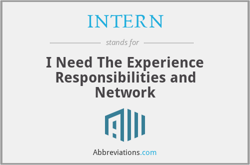 What does INTERN stand for?