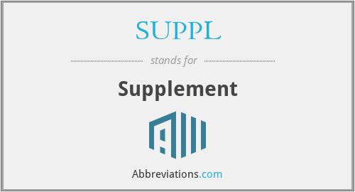 What is the abbreviation for Supplement?