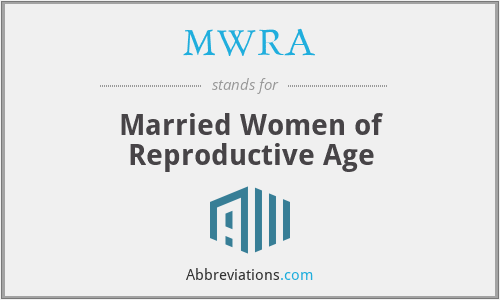 What does MWRA stand for?