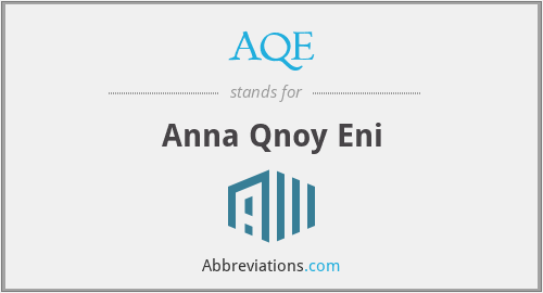 What does AQE stand for?