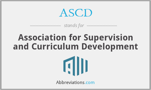 What does ASCD stand for?