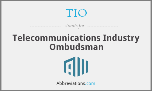 What does TIO stand for?