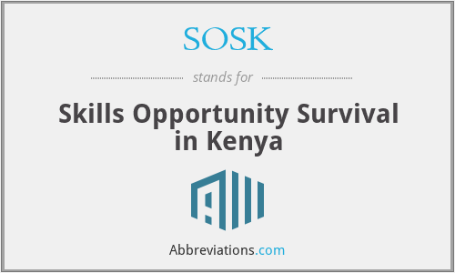 What does SOSK stand for?