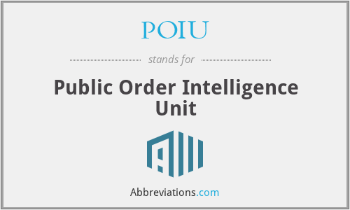 What does POIU stand for?