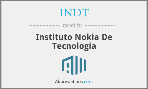 What does INDT stand for?