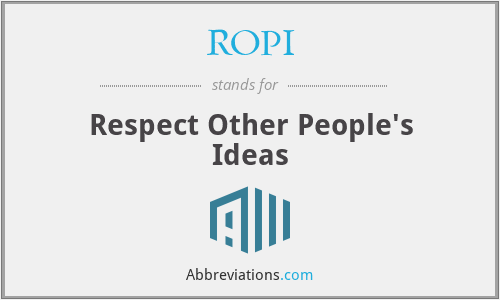 What does ROPI stand for?