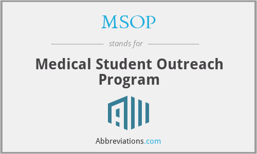 MSOP - Medical Student Outreach Program