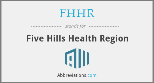 What does FHHR stand for?