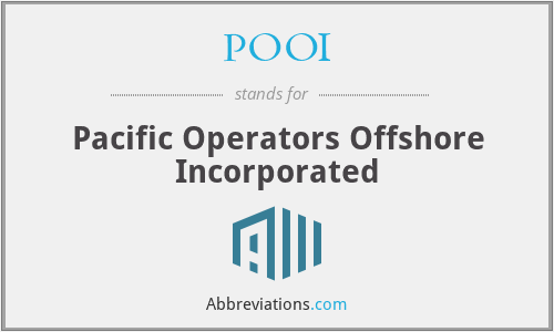 What does POOI stand for?