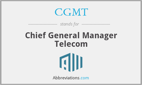 What does CGMT stand for?