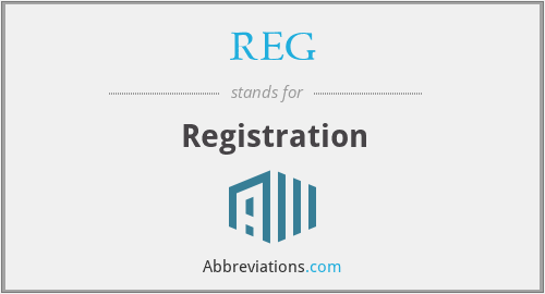 What is the abbreviation for Registration?