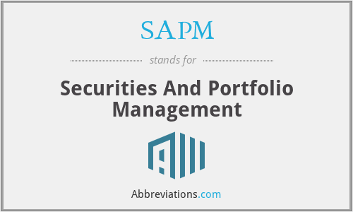 What does SAPM stand for?