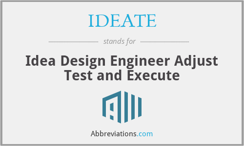 What does IDEATE stand for?