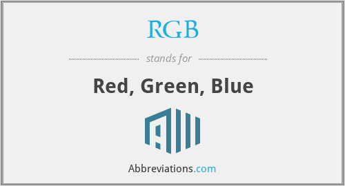 What does RGB stand for?