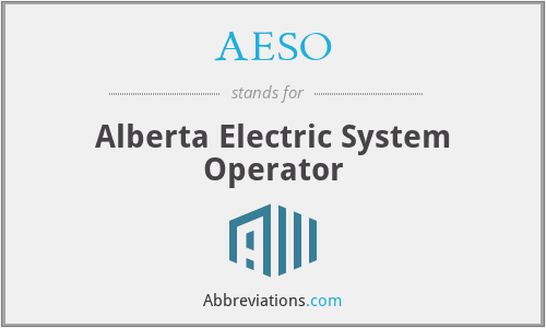 What does AESO stand for?