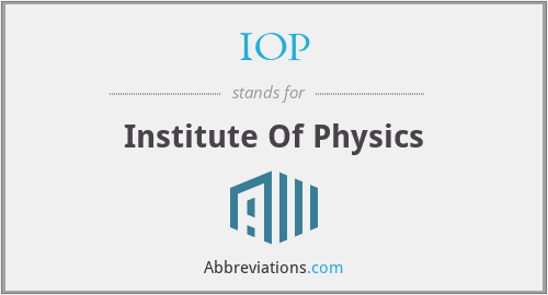 What does IOP stand for?