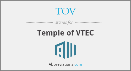 What does TOV stand for?