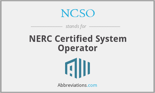 What does NCSO stand for?
