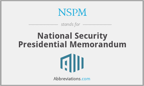What does NSPM stand for?