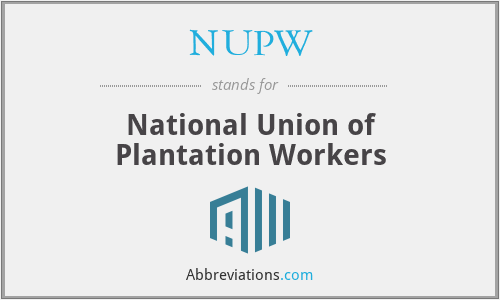 What does NUPW stand for?