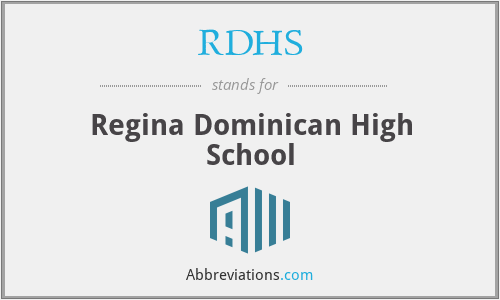 What does RDHS stand for?