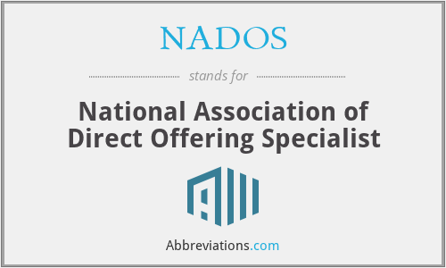 What does NADOS stand for?
