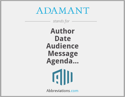 What does ADAMANT stand for?
