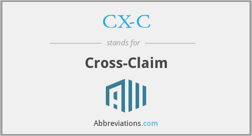 What is the abbreviation for cross-claim?