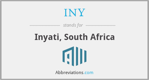 What does INY stand for?