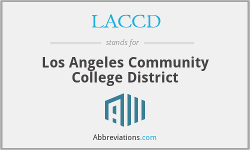 What does LACCD stand for?