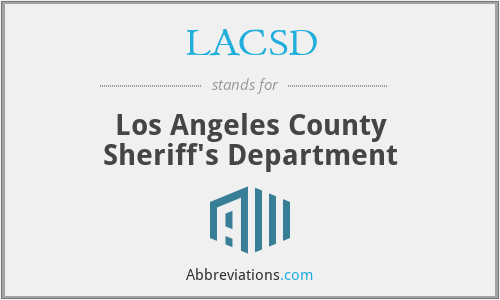 What does LACSD stand for?