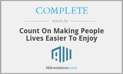 What does COMPLETE stand for?