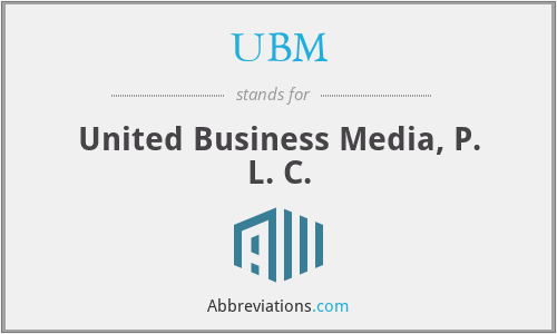 What does UBM stand for?