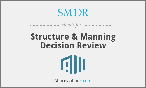 What does SMDR stand for?