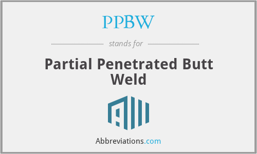 What does PPBW stand for?