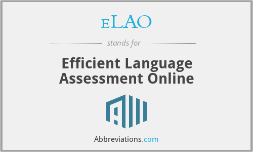 What does ELAO stand for?