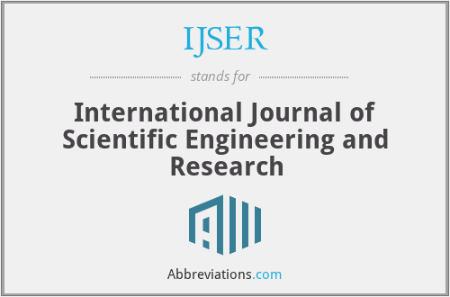 What does IJSER stand for?