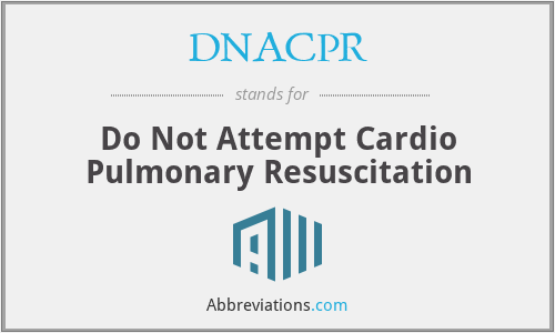 What does DNACPR stand for?