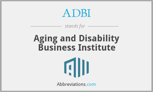What does ADBI stand for?