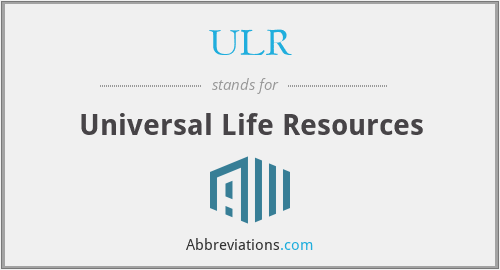 What does ULR stand for?