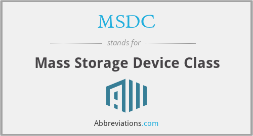 What does MSDC stand for?