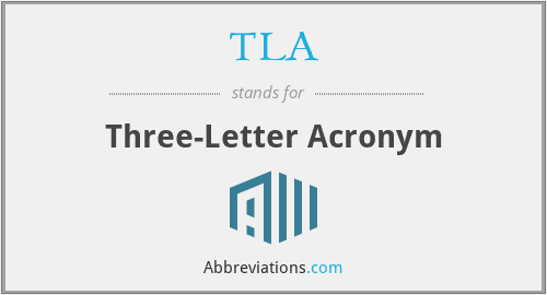 What is the abbreviation for three-letter acronym?
